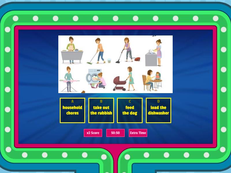 Household chores - Gameshow quiz