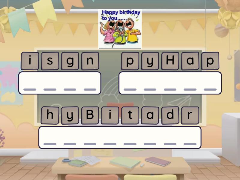 Spelling-P3 Ch.3 vocab - Anagram