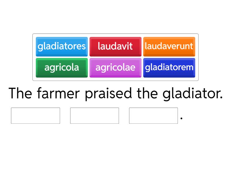 Latin Sentences for Revision - Complete the sentence