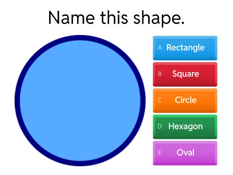 2D Shapes - Names - Sides - Vertices - Quiz