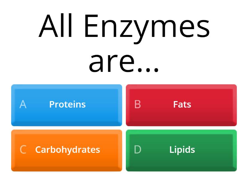 Enzymes - Quiz