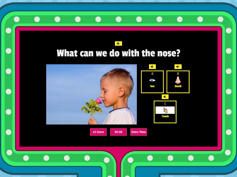 THE FIVE SENSES - Gameshow quiz