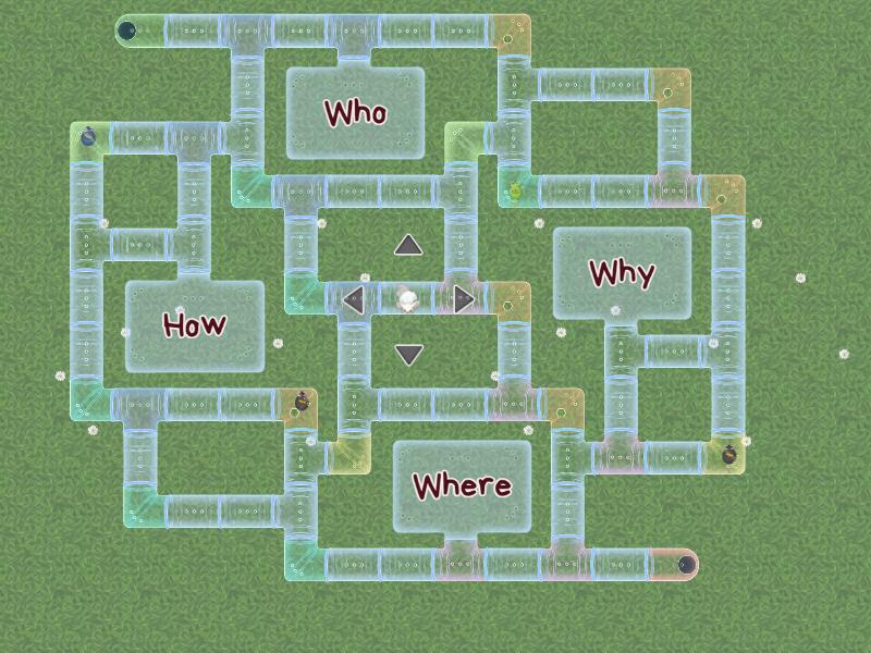 Wh-questions words maze - Maze chase
