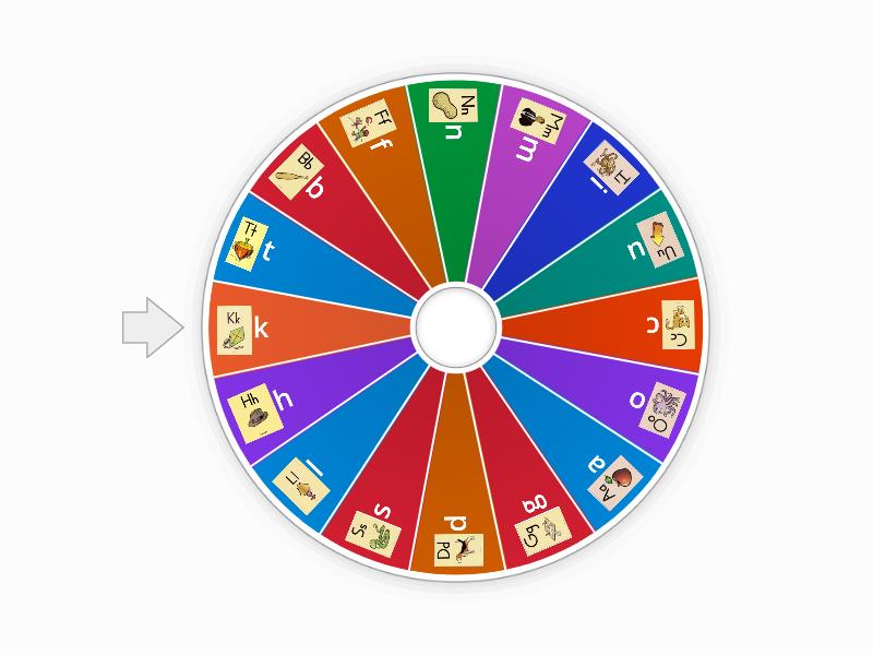 Kindergarten Letter Spinner - Fundations Weeks 1-8 - Spin the wheel