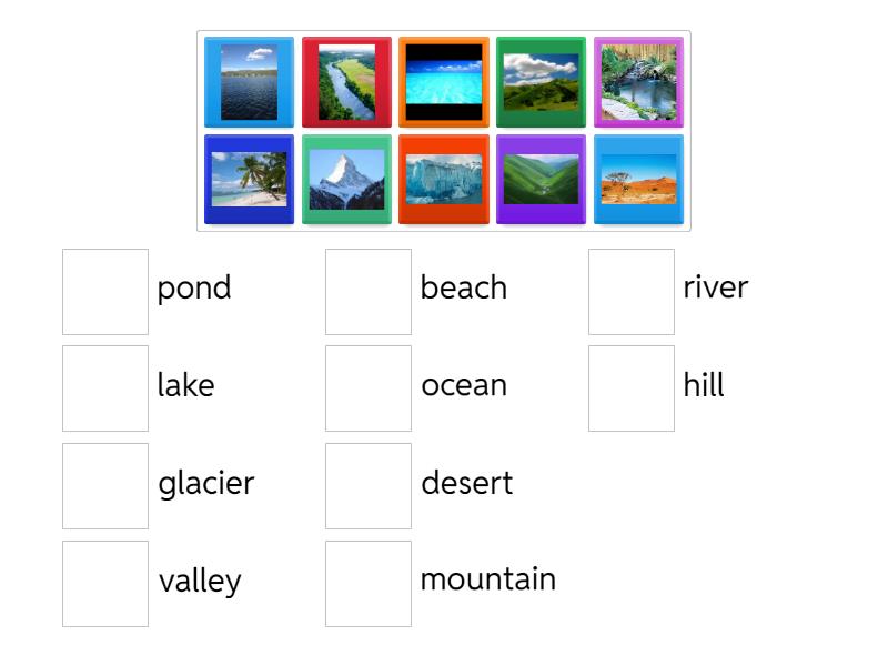 Landforms - Match up