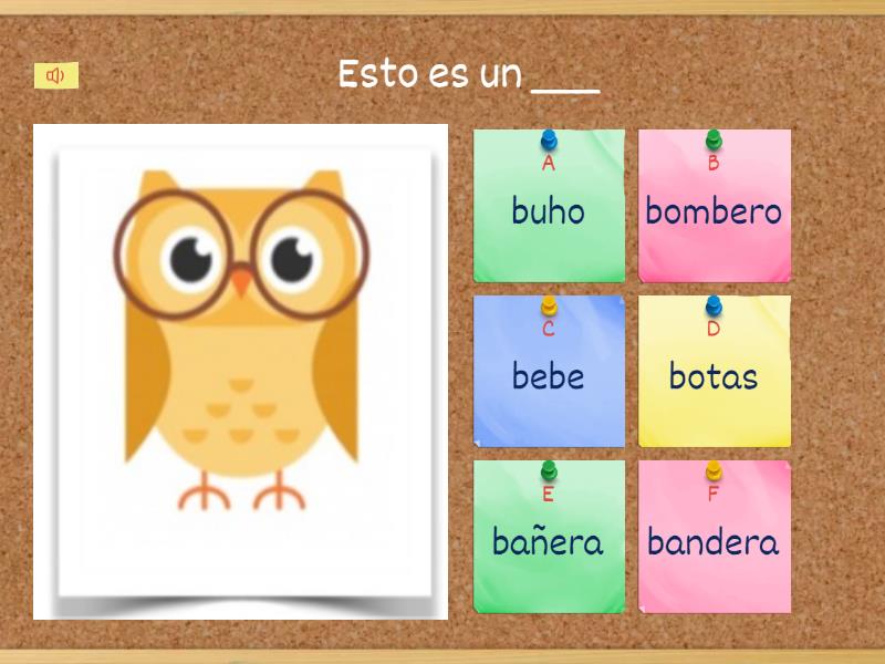 Silabas con B y C - Викторина