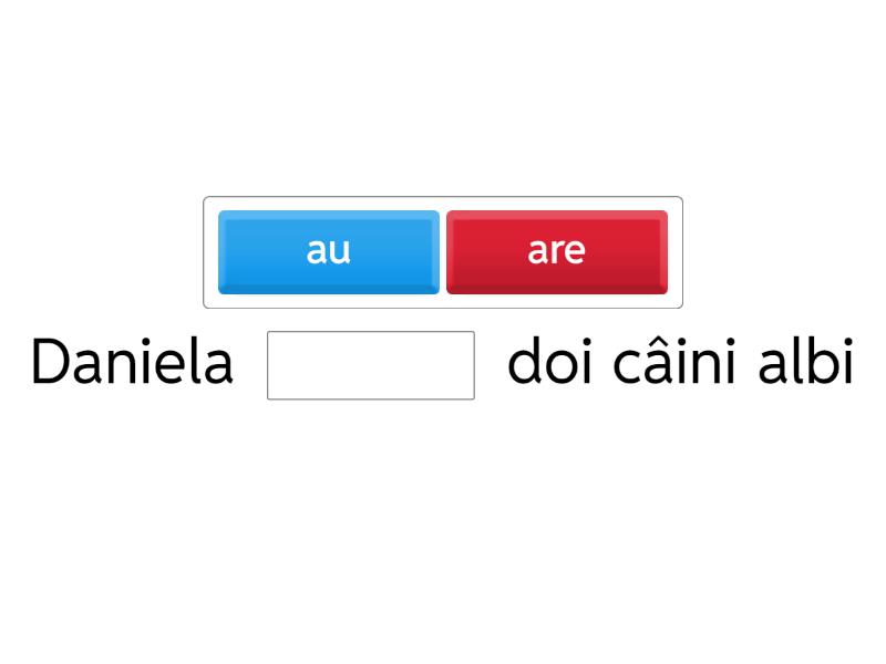 Verbul "a avea" - Complete the sentence