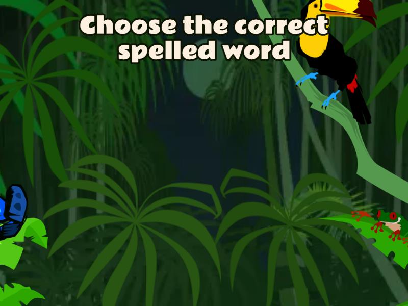 Spelling Review 3A and 5B - Flying fruit