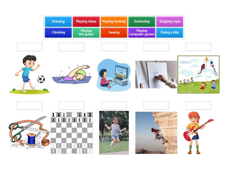 Match the Hobby-Games&Hobbies Vocabulary - Match up