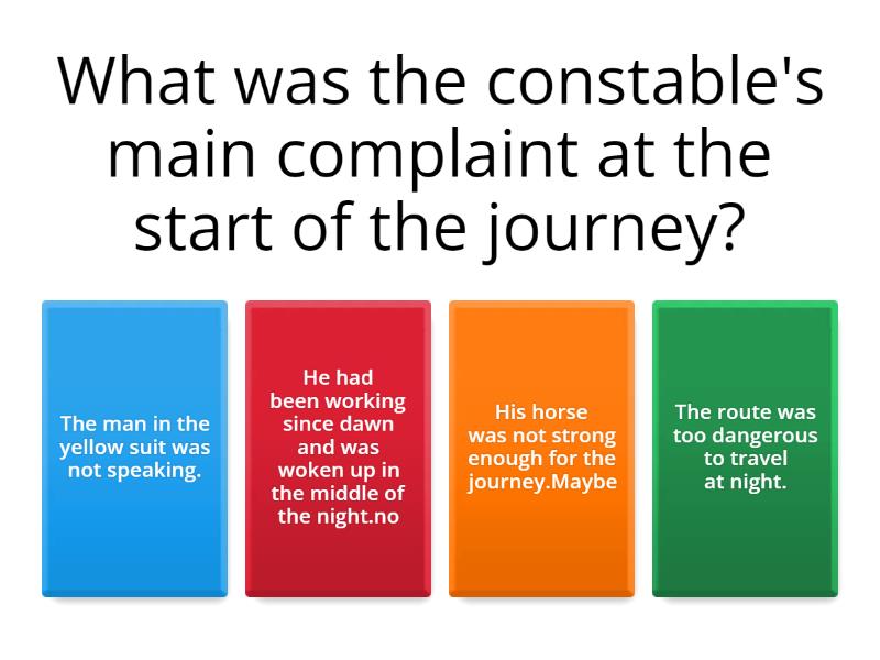 TUCK EVERLASTING : (Chapter 16 & 17) - Quiz