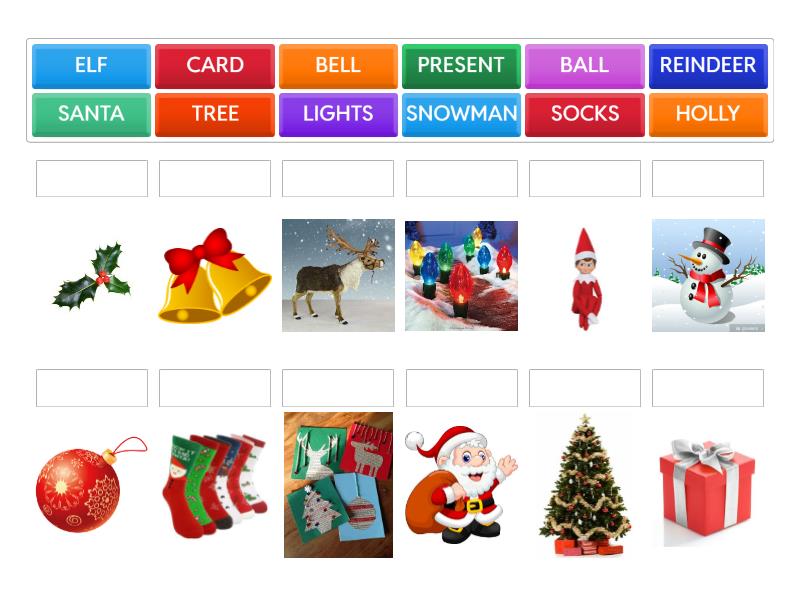 CHRISTMAS VOCABULARY - Match up
