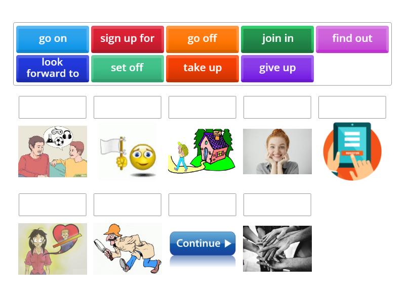 Phrasal verbs - Match up