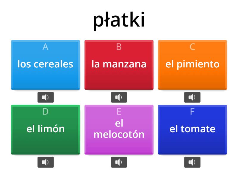 unidad 4 La comida - Quiz