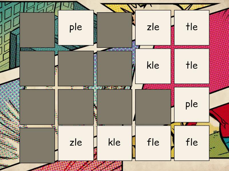 le endings - Matching pairs
