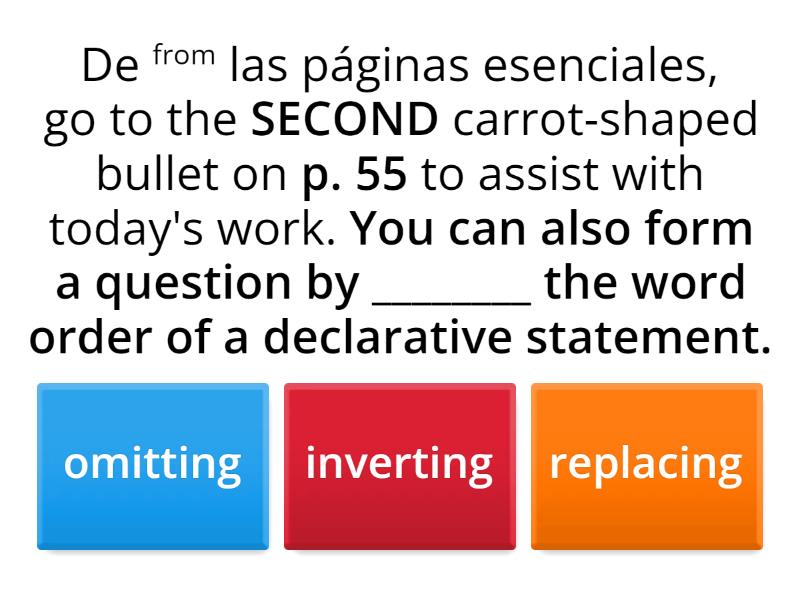 Lección 2 - Forming Questions Inversion Method (Tutorial #2) - Quiz