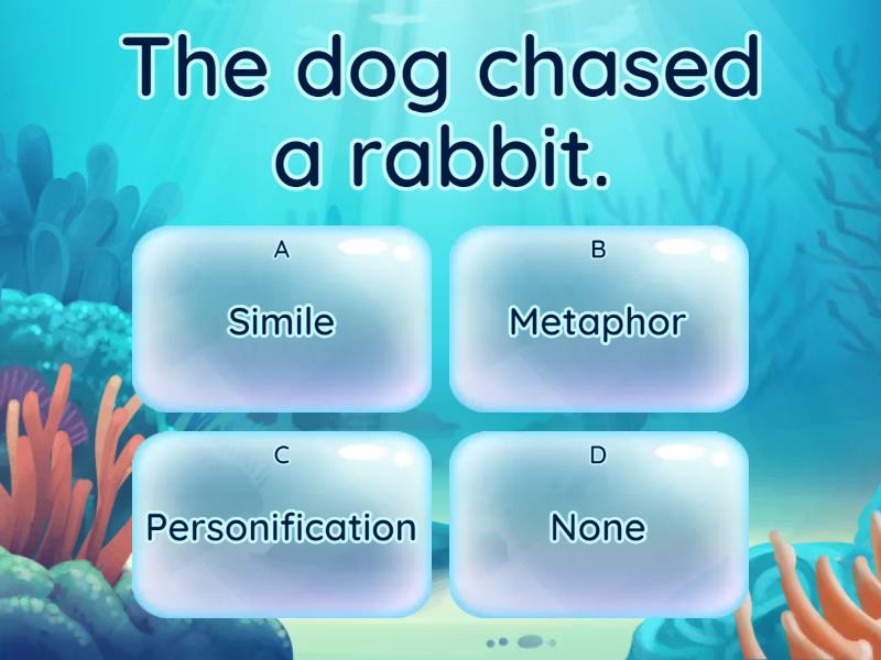 Metaphor, simile, personification - Quiz