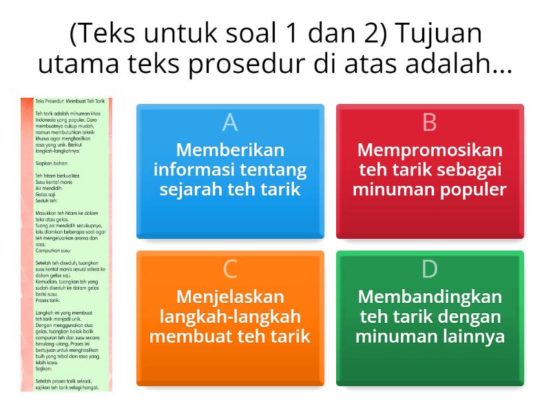 TUGAS TEKS PROSEDUR - Quiz