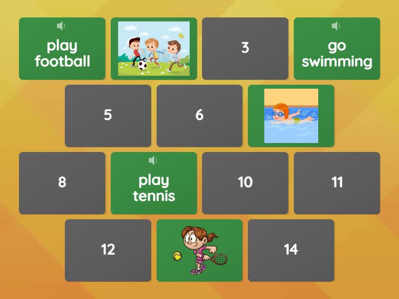 Super minds 1 Unit 5 - Matching pairs