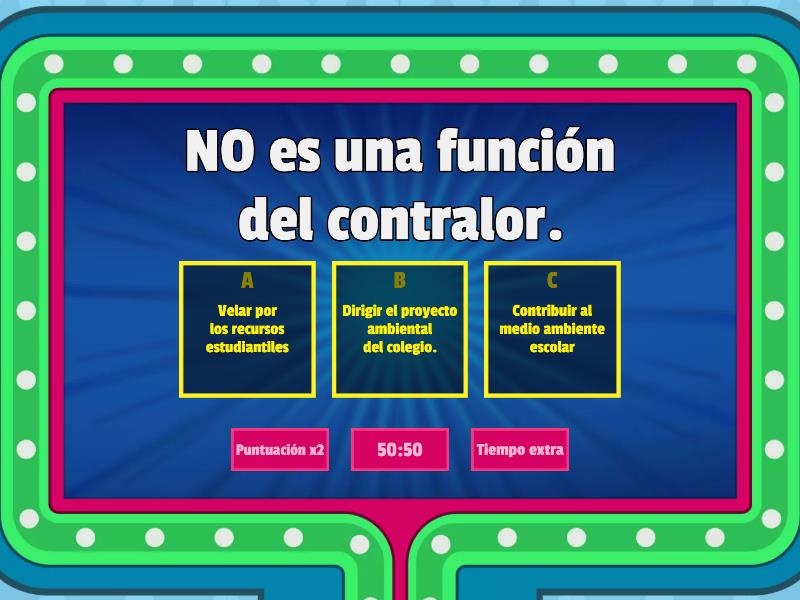CONTRALORÍA - Gameshow quiz