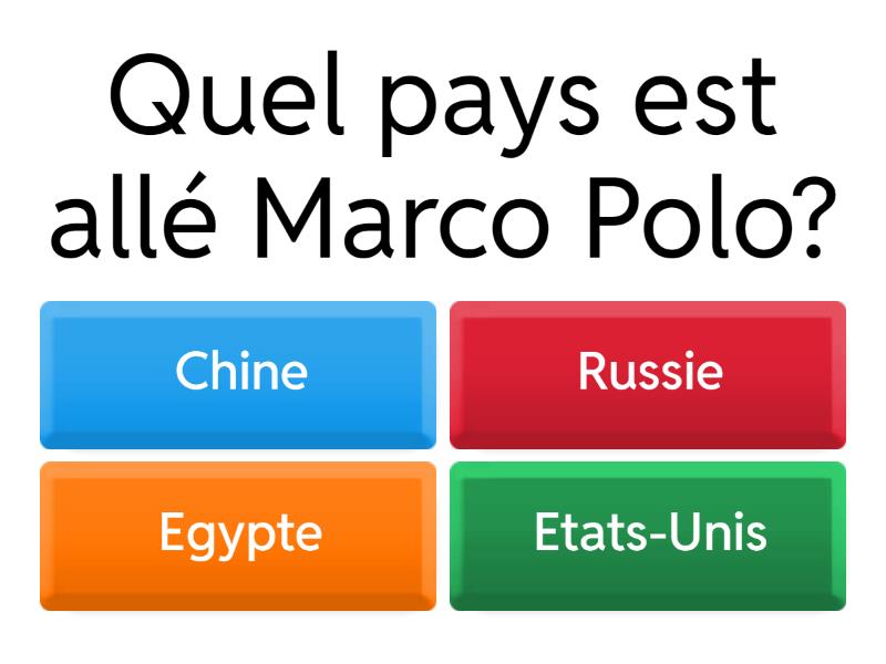 Marco Polo - Quiz