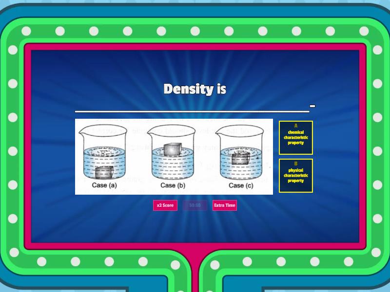 Density Review - Gameshow quiz