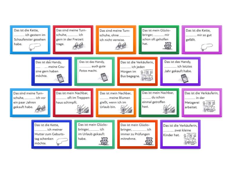 Netzwerk neu A2, L.12_Relativpronomen im NOM und AKK - Flip tiles