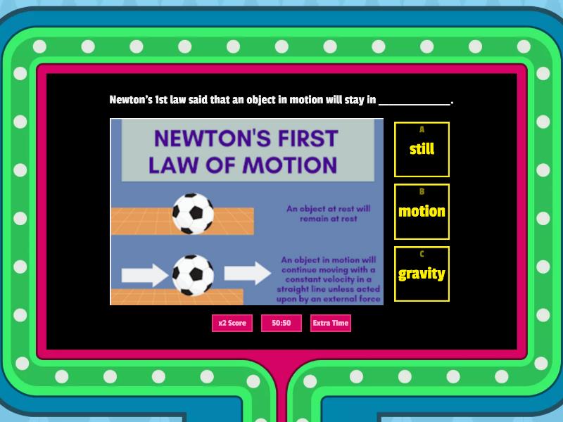 Review Forces: Push, Pull, Gravity & Magnetism - Gameshow quiz