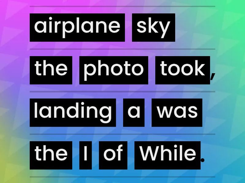 PRE-INTERMEDIATE - 2B - PAST SIMPLE V. PAST CONTINUOUS EX1 - الترتيب
