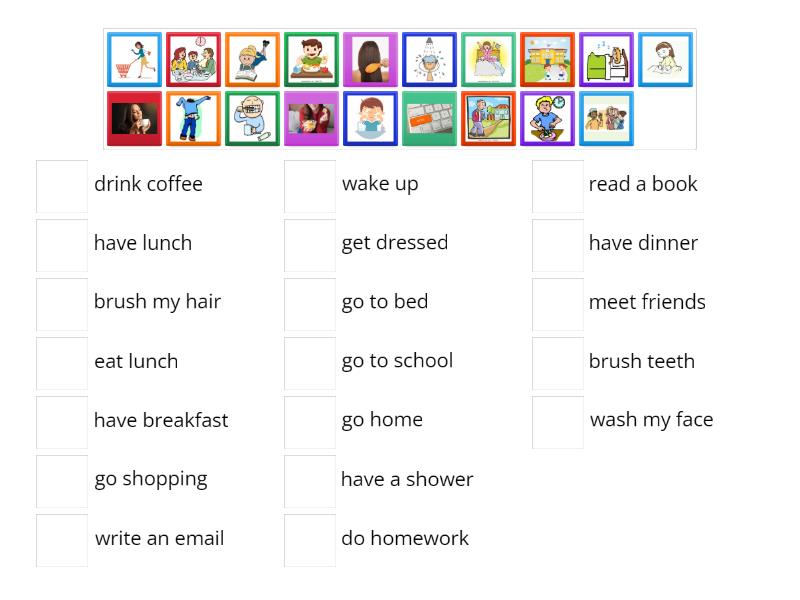 Daily Routines - Match up