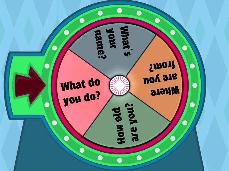 Let’s spin and answer! - Spin the wheel