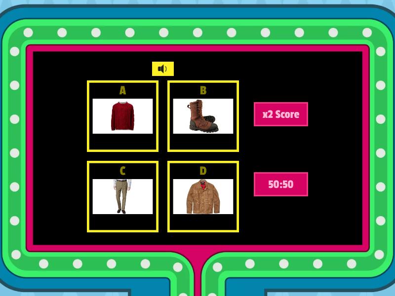 Go getter 1 Unit 2 My things - Gameshow quiz