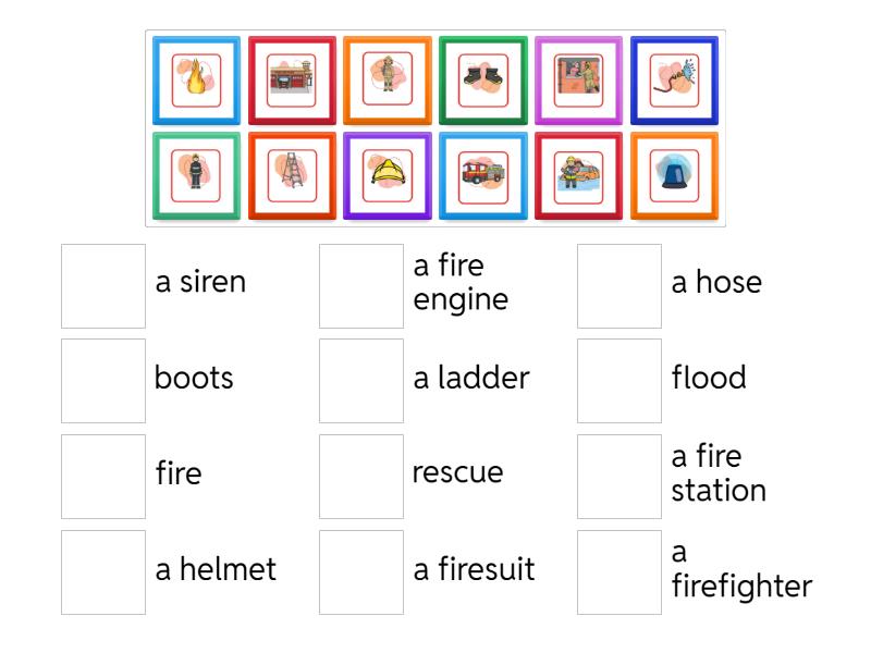 Firefighters - matching - Match up