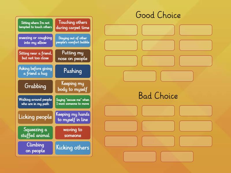 Personal Space Camp - Group sort