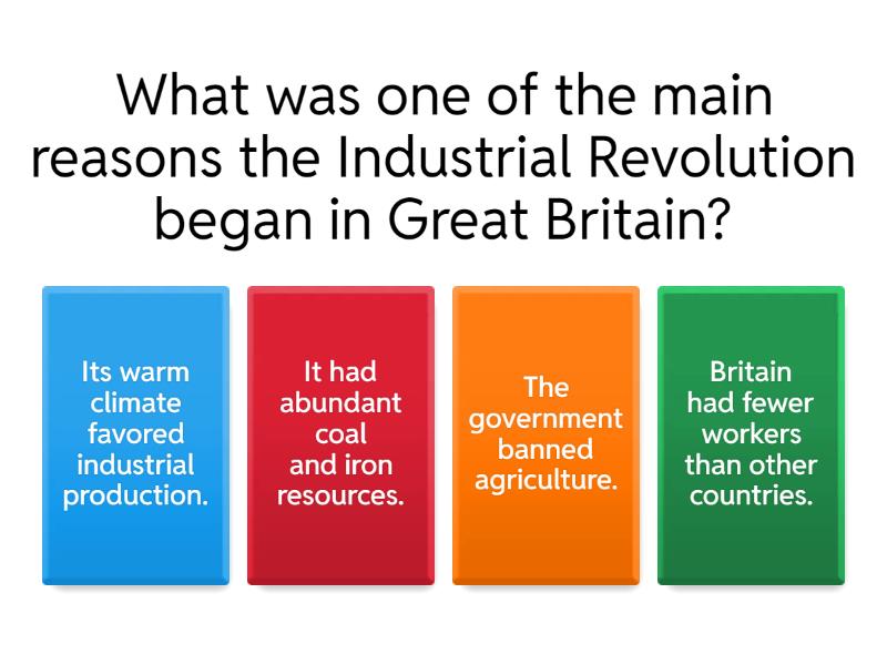 INDUSTRIAL REVOLUTION - Quiz