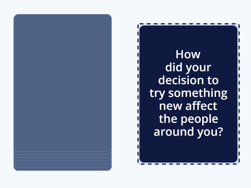 Stepping outside the comfort zone - Speaking cards