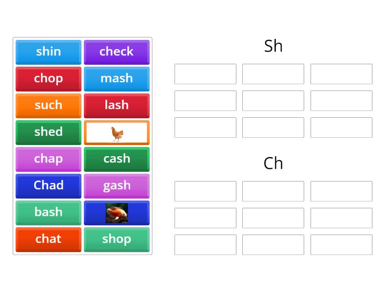 Sh and Ch Digraph Sort - Group sort