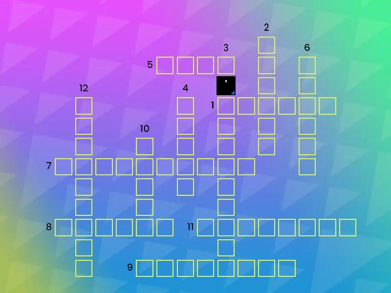 Les verbes au présent de l'indicatif - Mots croisés