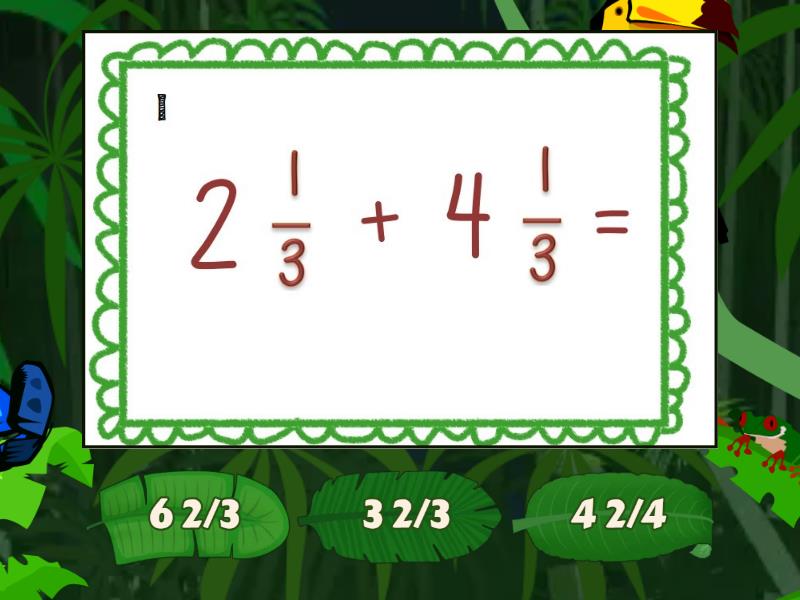 Add Mixed Numbers (Like Denominators) - Quiz