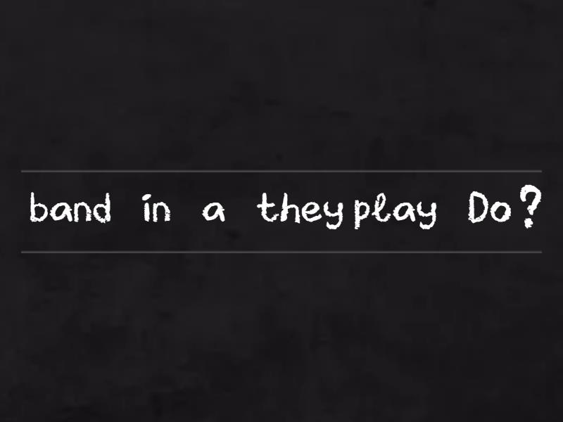 Do / Does questions - Unjumble