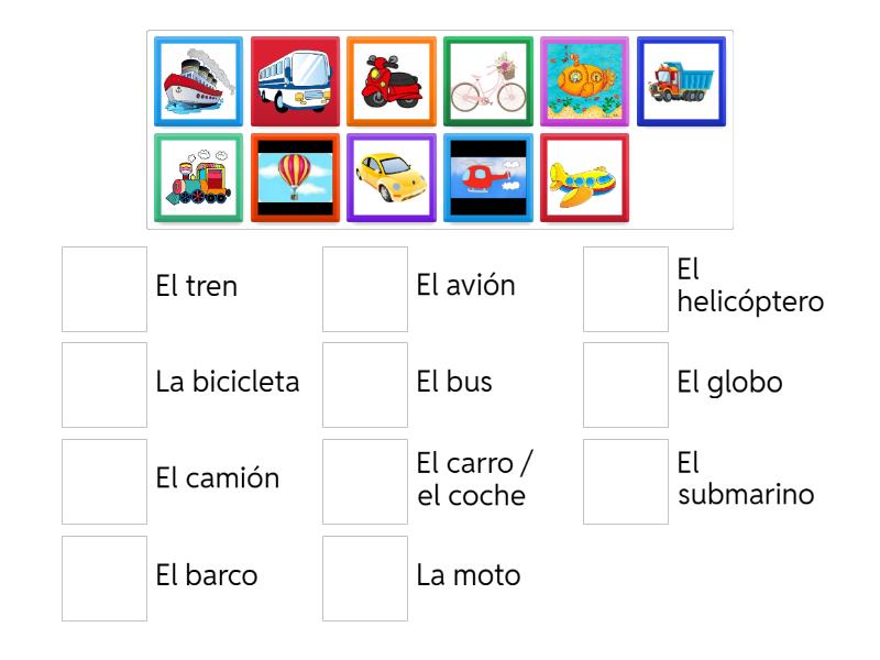 El transporte - Match up