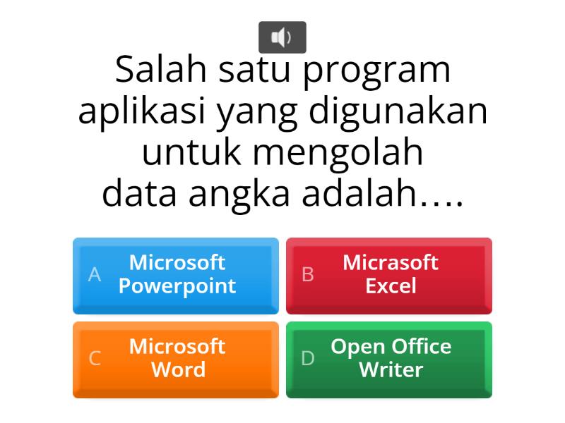 GAME SOAL LATIHAN MS. EXCEL - Quiz