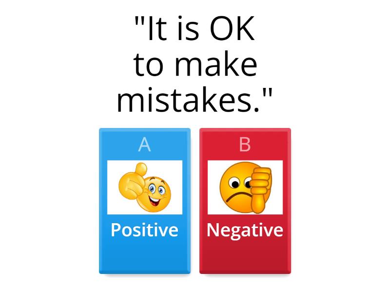 Positive vs. Negative Thoughts - Quiz Positive vs. Negative Thoughts - Quiz