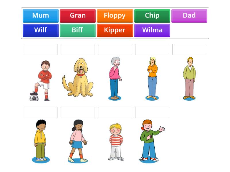 Oxford Reading Tree Characters - Match up