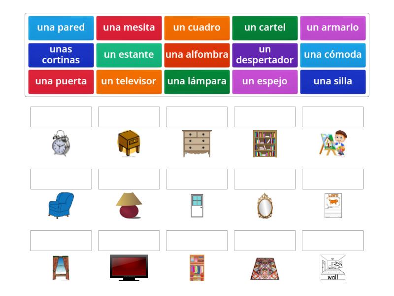Mi dormitorio-matching - Match up