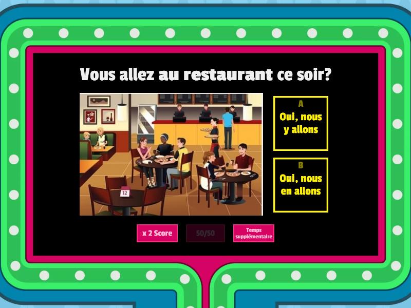 Les pronoms Y et EN - Spielshow-Quiz