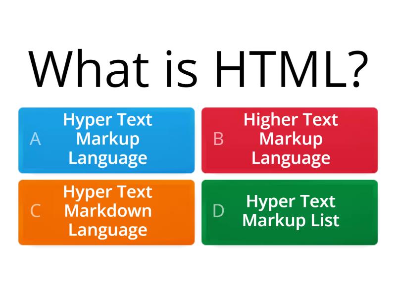 1: basic parts of html - Quiz