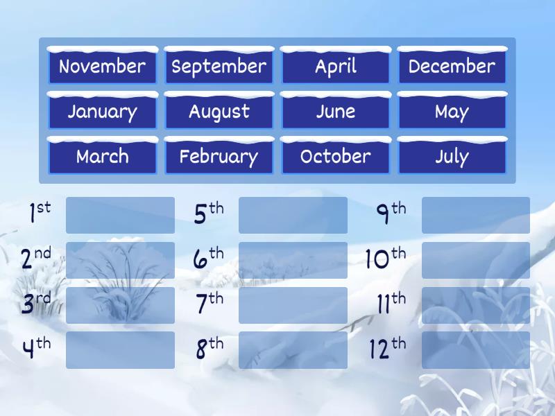 SM2 Unit 6 Months - Rank order