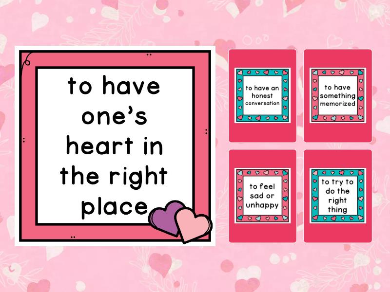 St. Valentine's Day Heart Idioms - Quiz