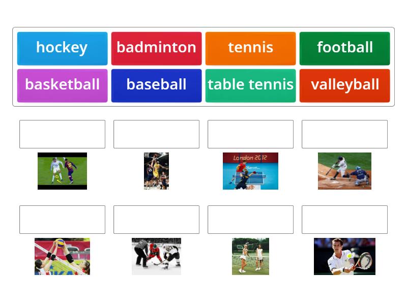 Kinds of sports - Match up