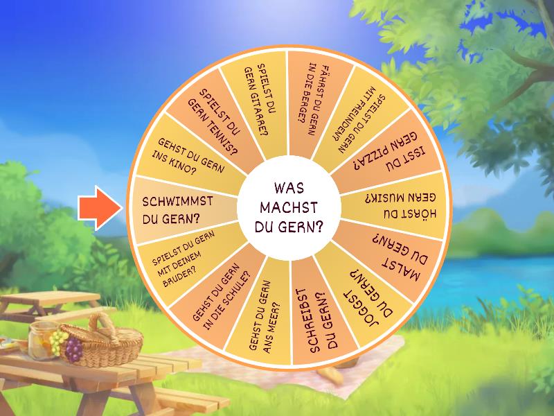 WAS MACHST DU GERN? - Spin the wheel